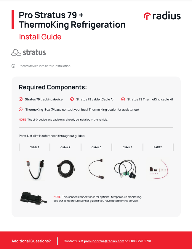 Pro Stratus 79 + ThermoKing Refrigeration Installation Guide – Radius ...
