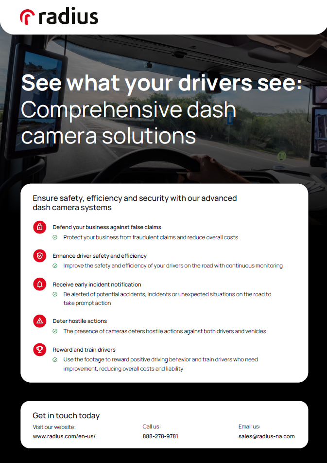 Vision Product Sales Flyer – Radius Telematics
